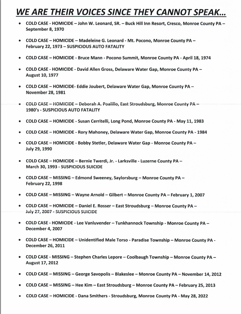 Unsolved Murders in Pennsylvania Archives - NEPA True Crime